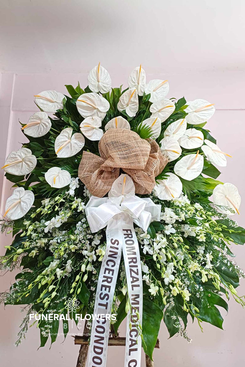 Spray of Love Sympathy Flowers – Funeral Flowers Bicol
